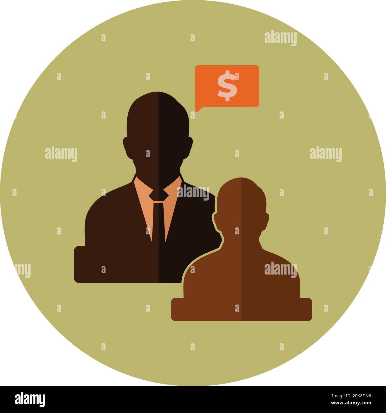 Business Adviser Icon. Button style vector EPS Stock Vector Image & Art ...