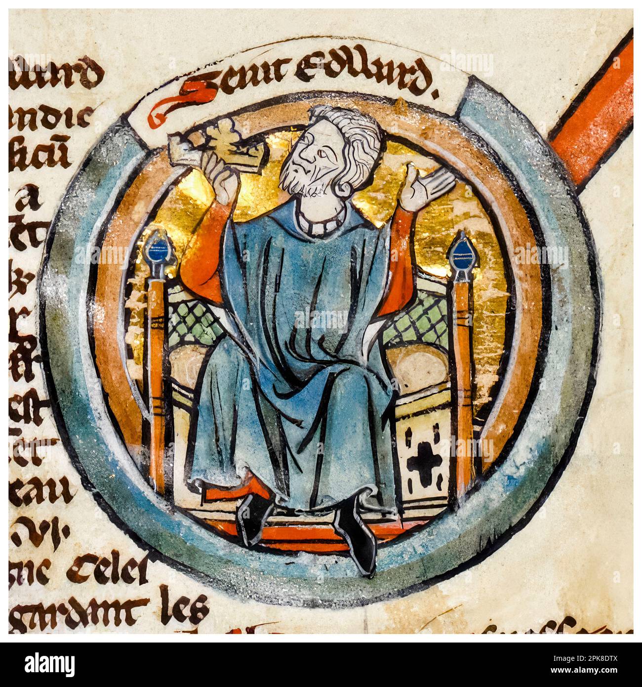 Edward the Confessor (circa 1003-1066), Anglo-Saxon King of England ...