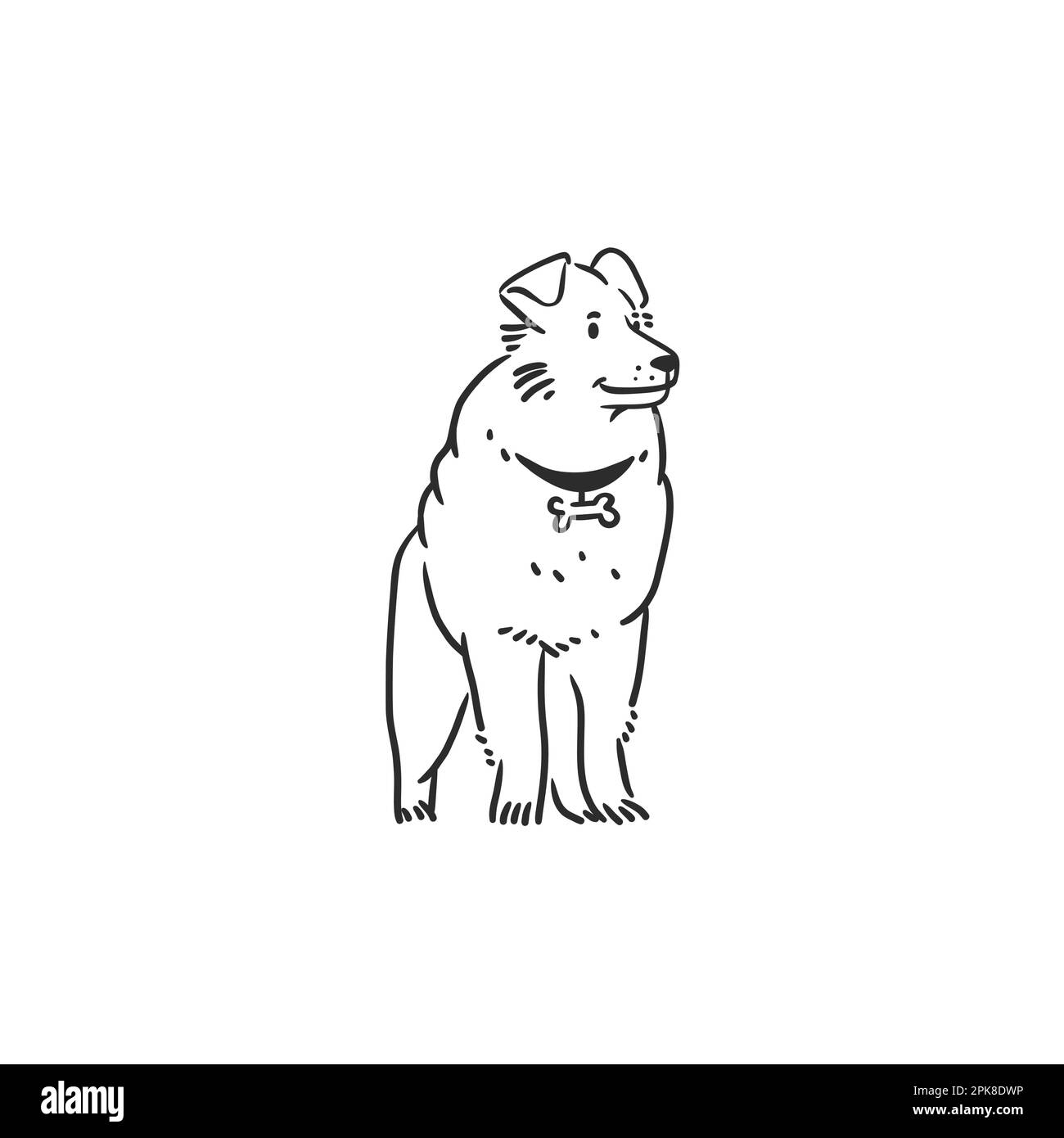 Hand drawn vector abstract graphic line art collection with diverse ...