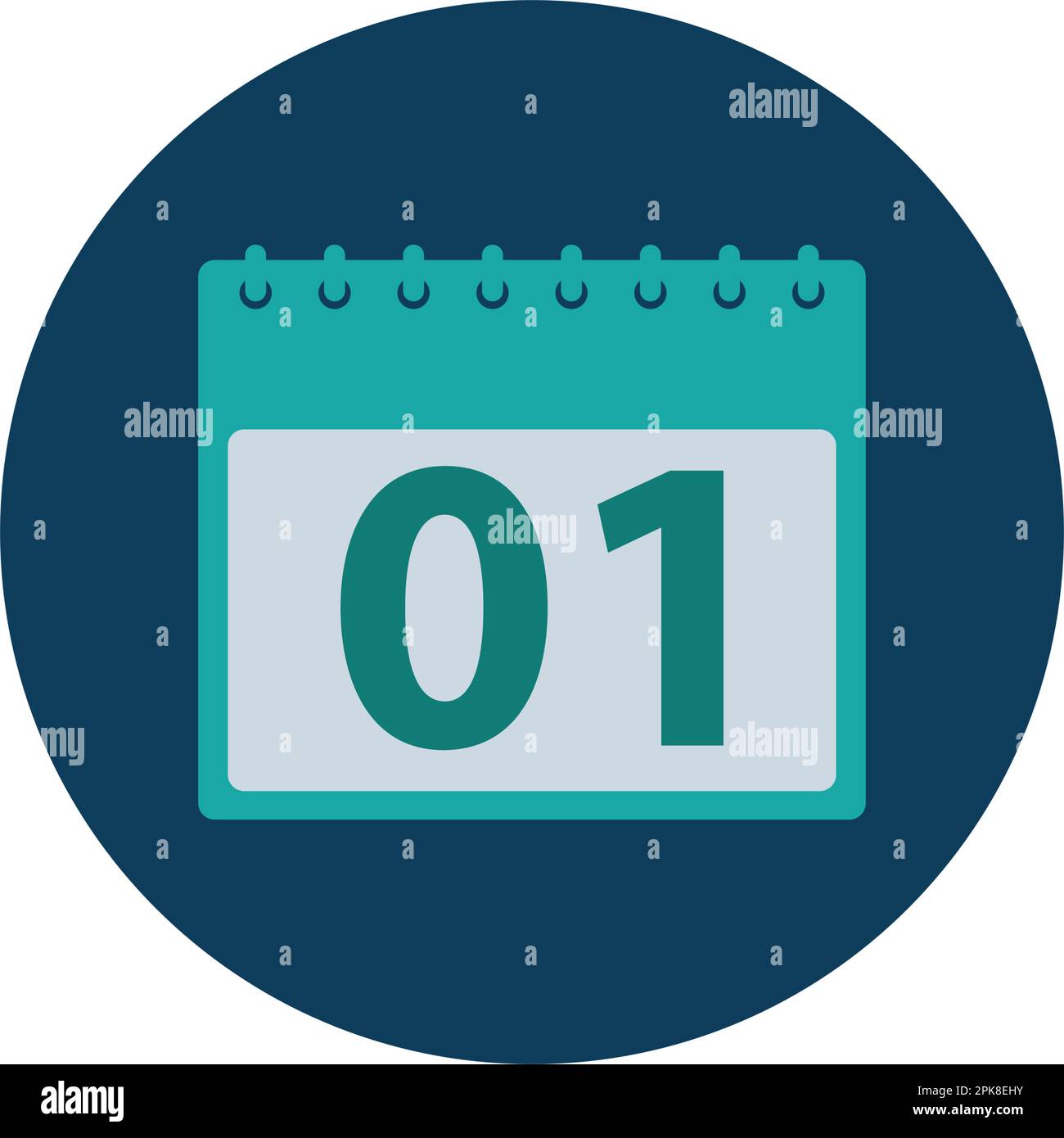 Calendar Icon. Button style vector EPS Stock Vector Image & Art - Alamy