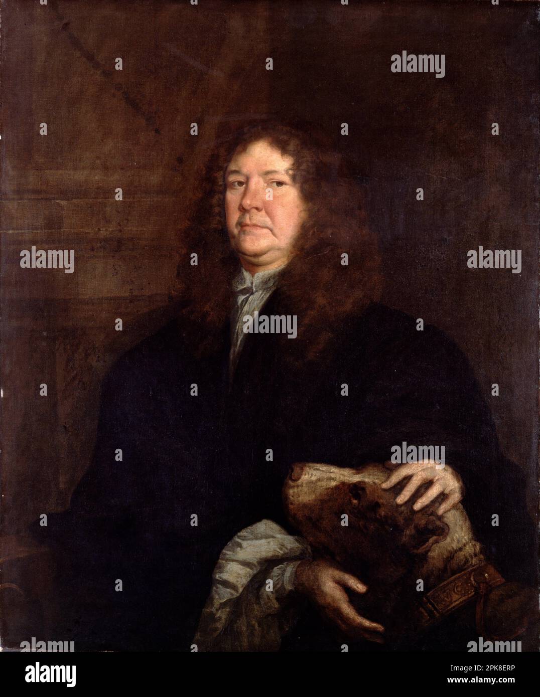Portrait of William Cartwright mid 1660s by John Greenhill Stock Photo ...