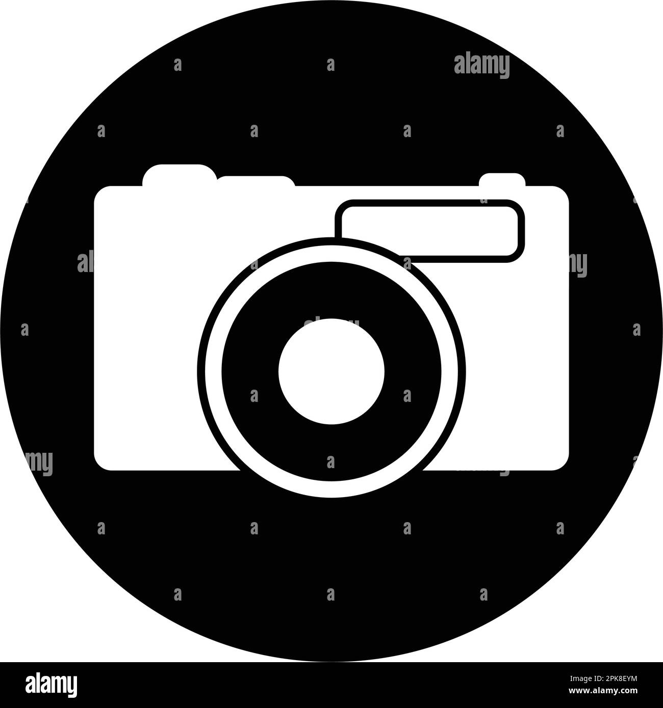 Camara Icon. Rounded Button style vector EPS Stock Vector Image & Art ...