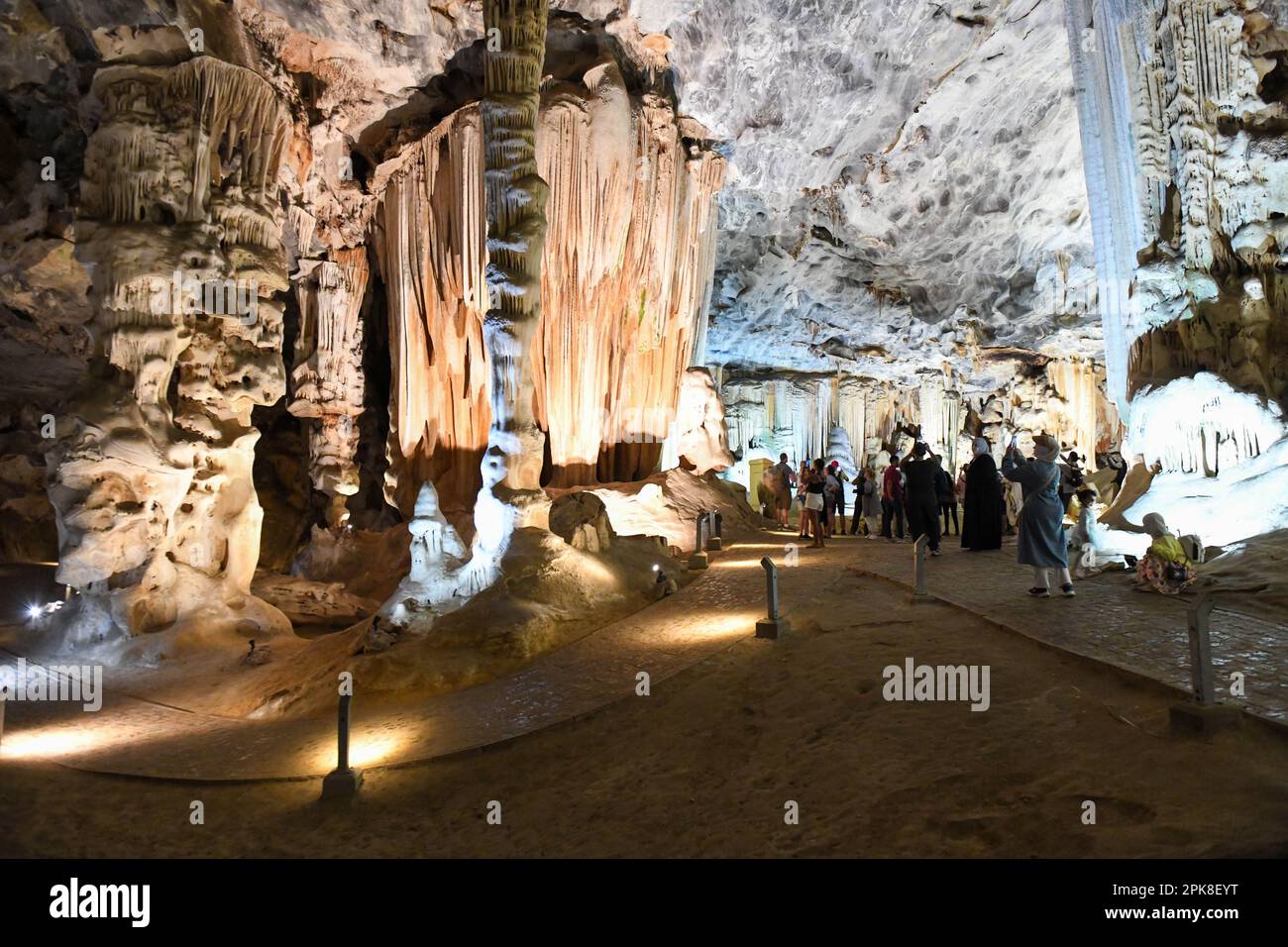 Cango, South Africa - 26 January 2023: View at Cango cave on South ...