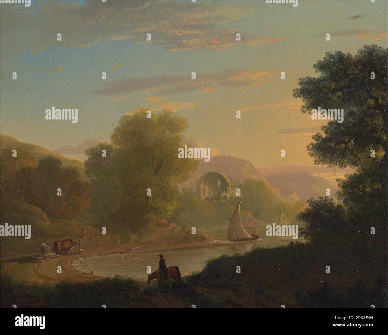 An Imaginary Coast Scene, with the Temple of Venus at Baiae 1773 by ...