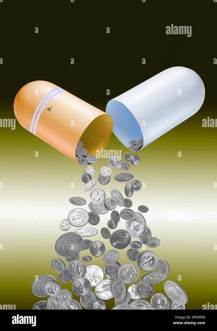 High cost of medicine Stock Photo - Alamy