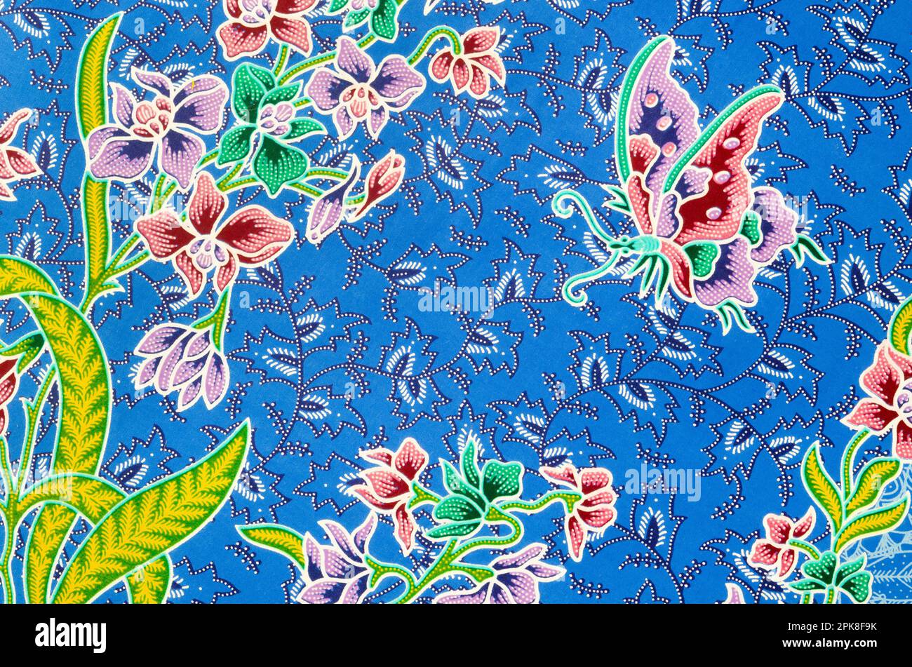 Batik flower hi-res stock photography and images - Alamy