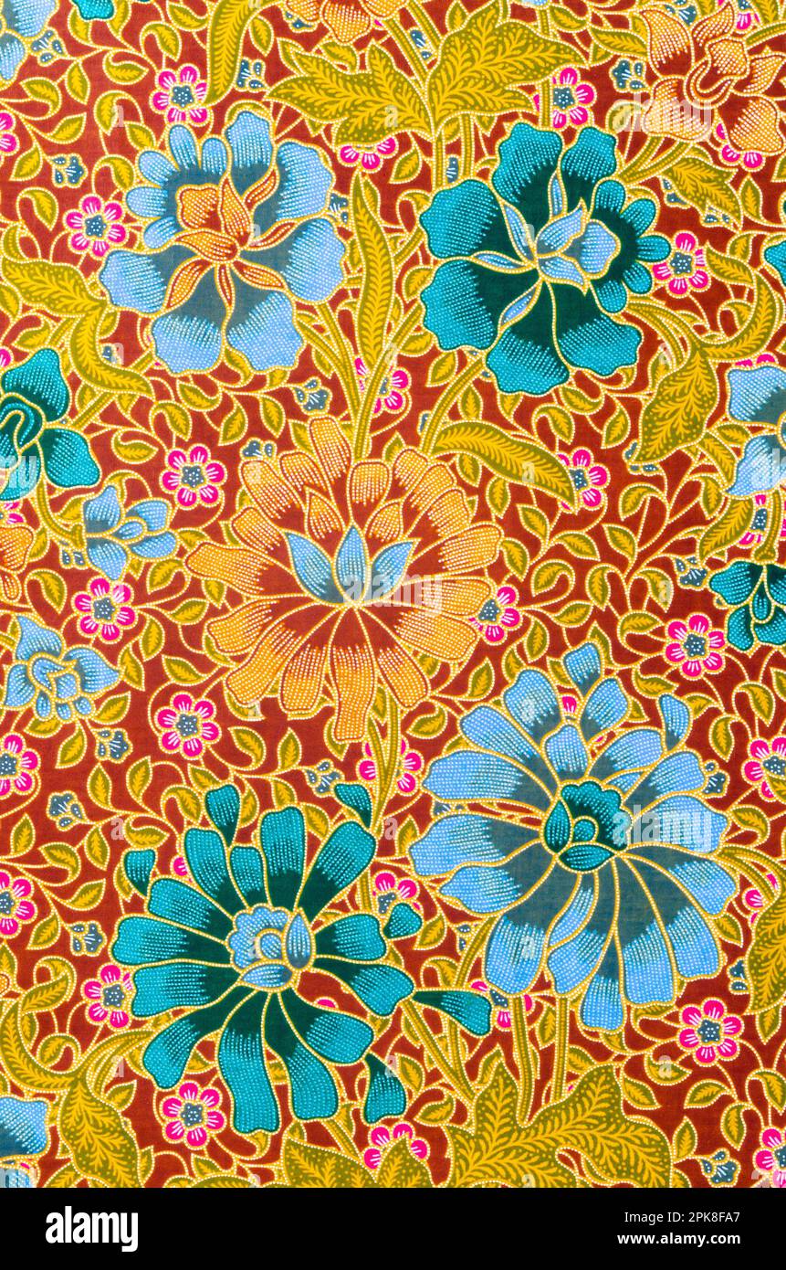 Beautiful of art Malaysian and Indonesian Batik Pattern Stock Photo - Alamy