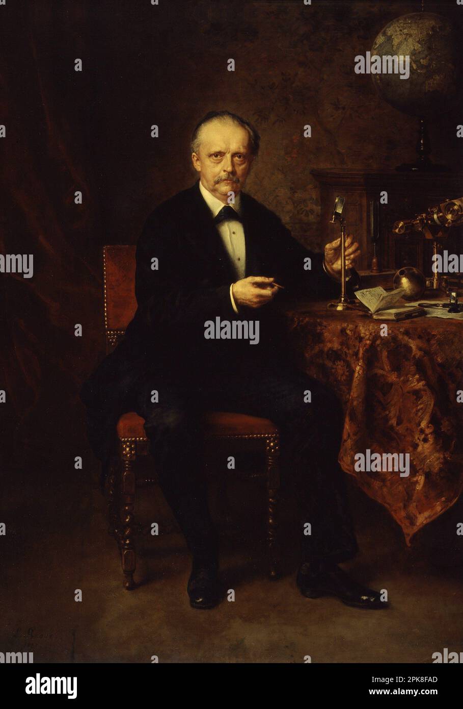 Portrait of the Physicist Hermann von Helmholtz 1881 by Ludwig Knaus ...