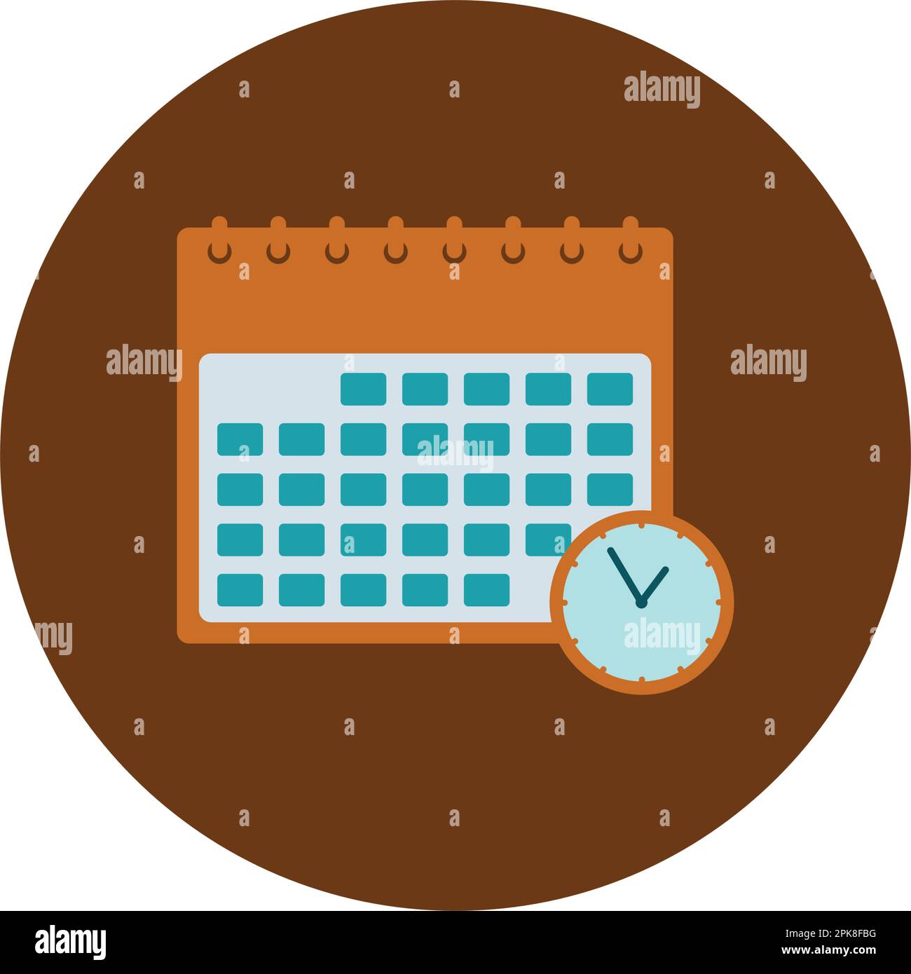 Calendar Icon. Button style vector EPS Stock Vector Image & Art - Alamy