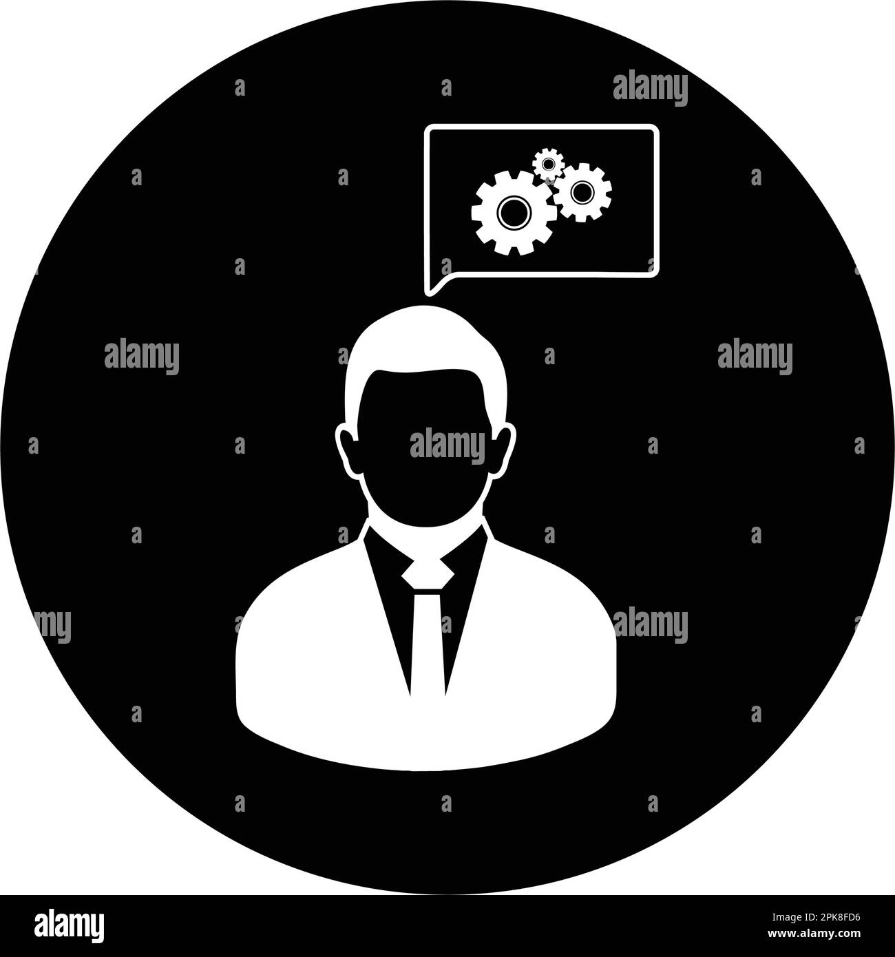 Creative Service Icon. Rounded Button style vector EPS Stock Vector ...