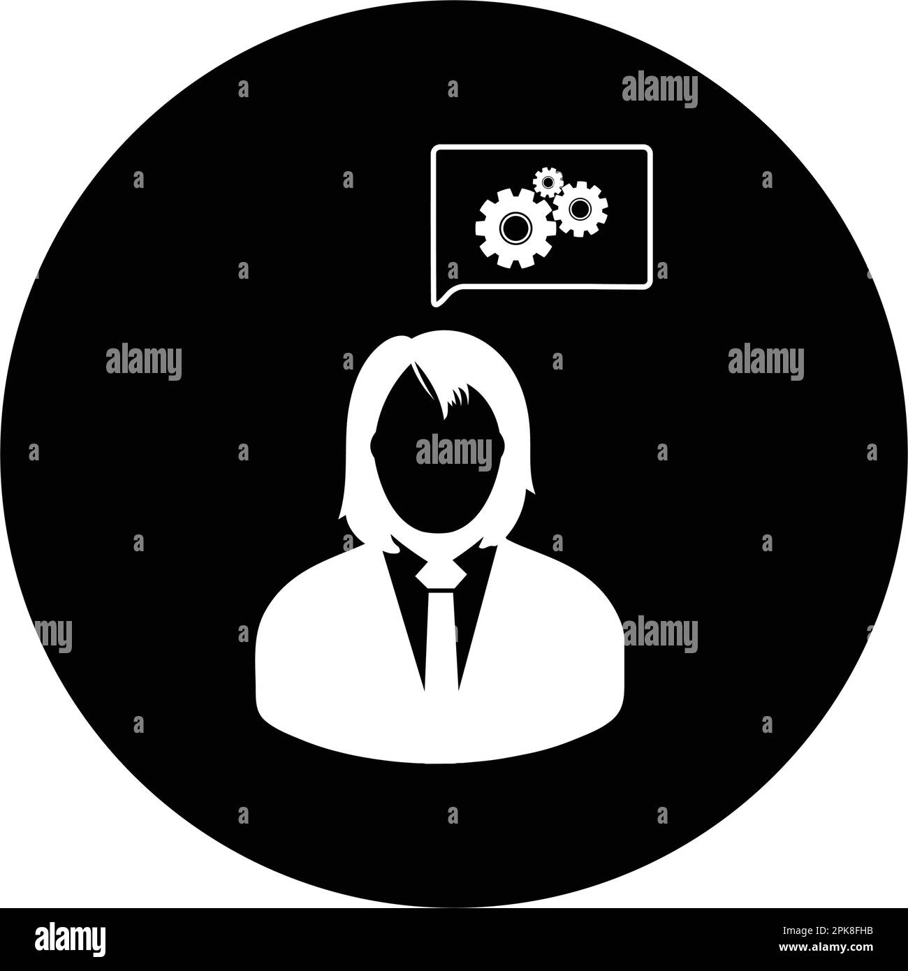 Creative Service Icon. Rounded Button style vector EPS Stock Vector ...