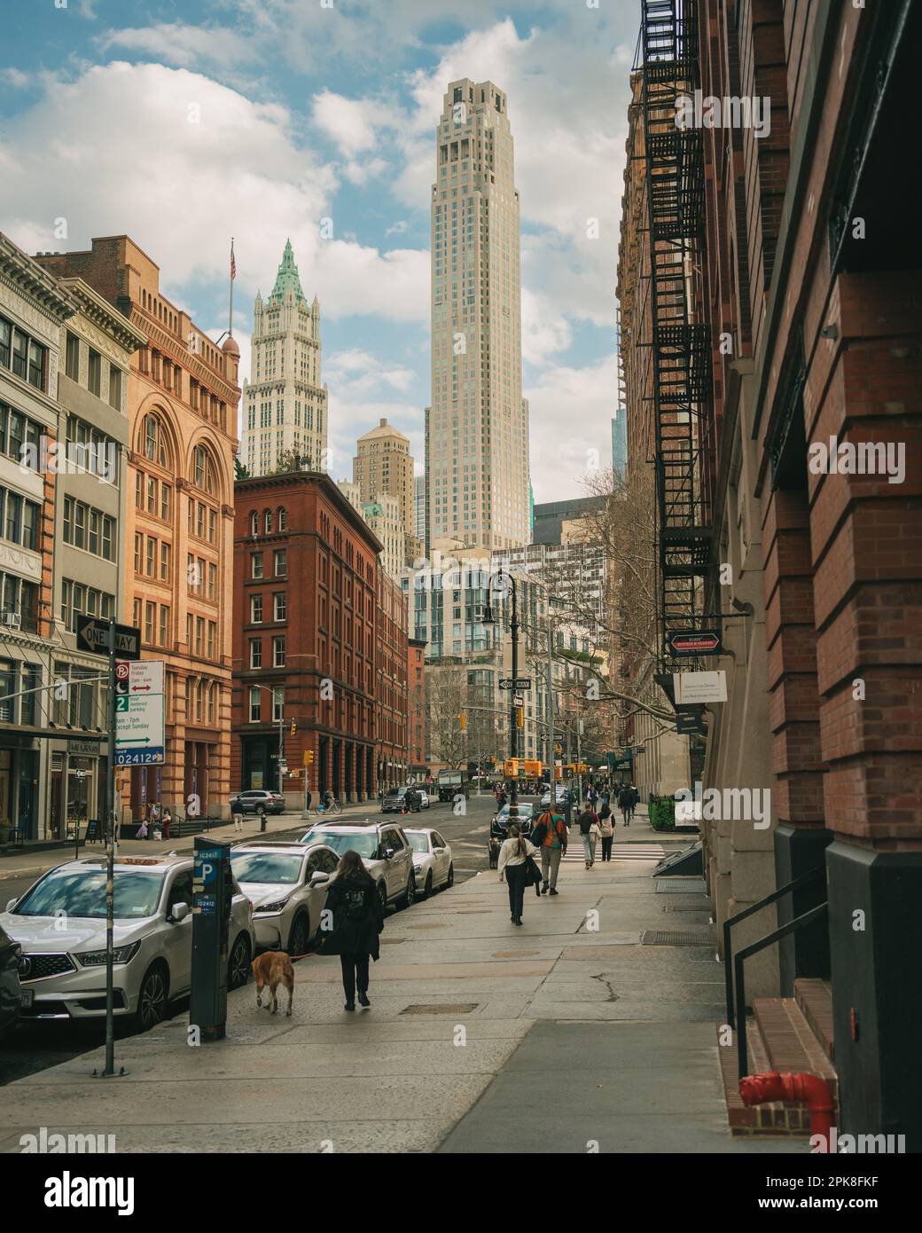 Hudson Street in Tribeca, Manhattan, New York Stock Photo - Alamy
