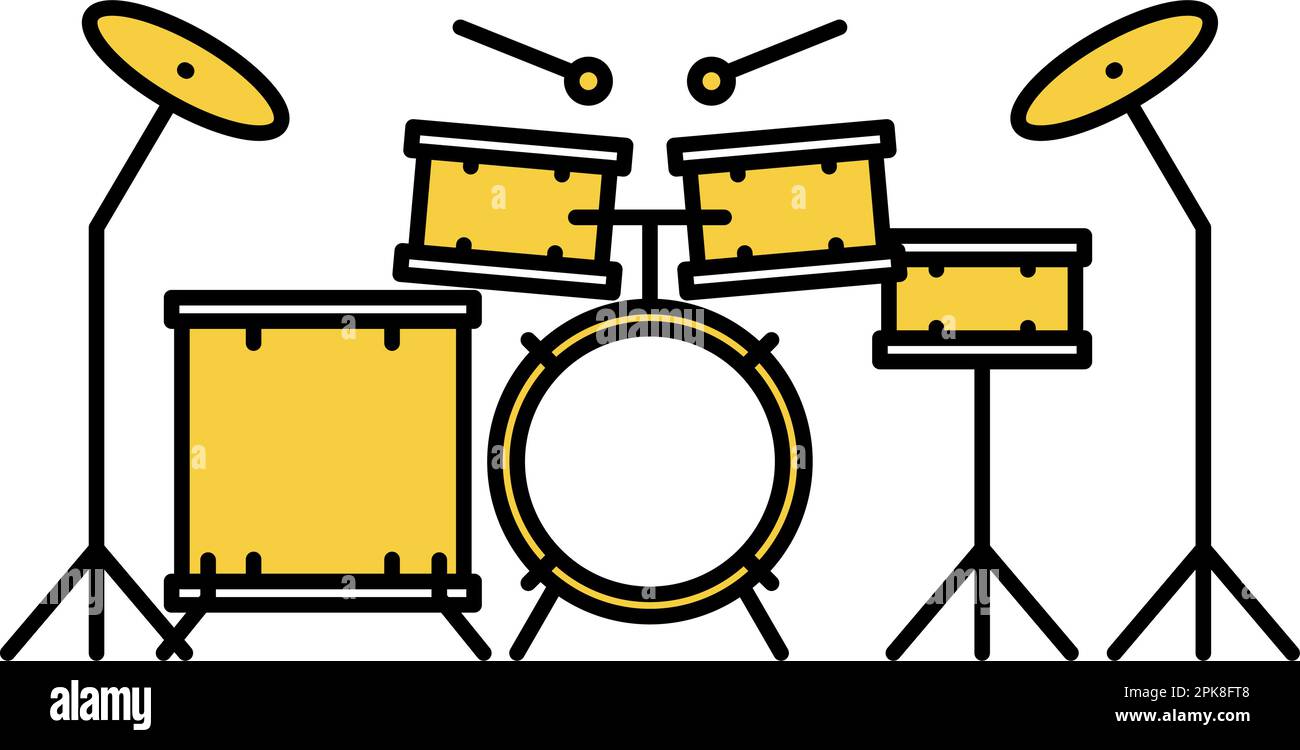 Music, simple drum icon (drummer), Vector Illustration Stock Vector ...