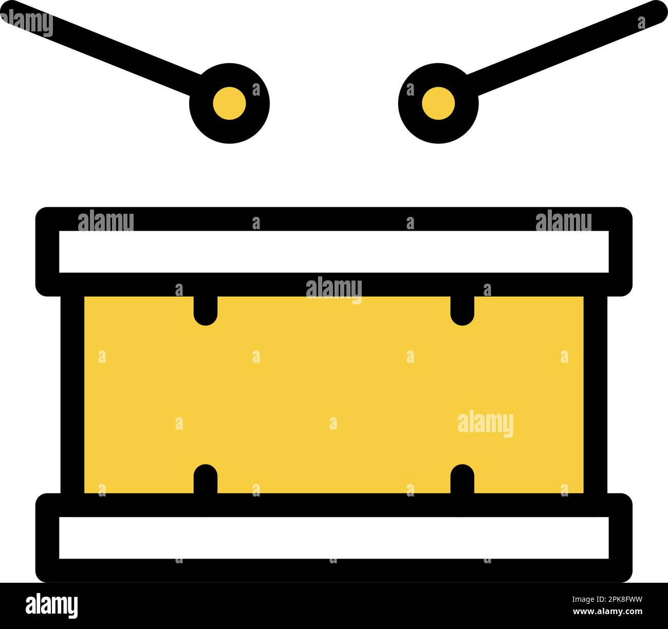 Music, simple drum icon (drummer), Vector Illustration Stock Vector ...