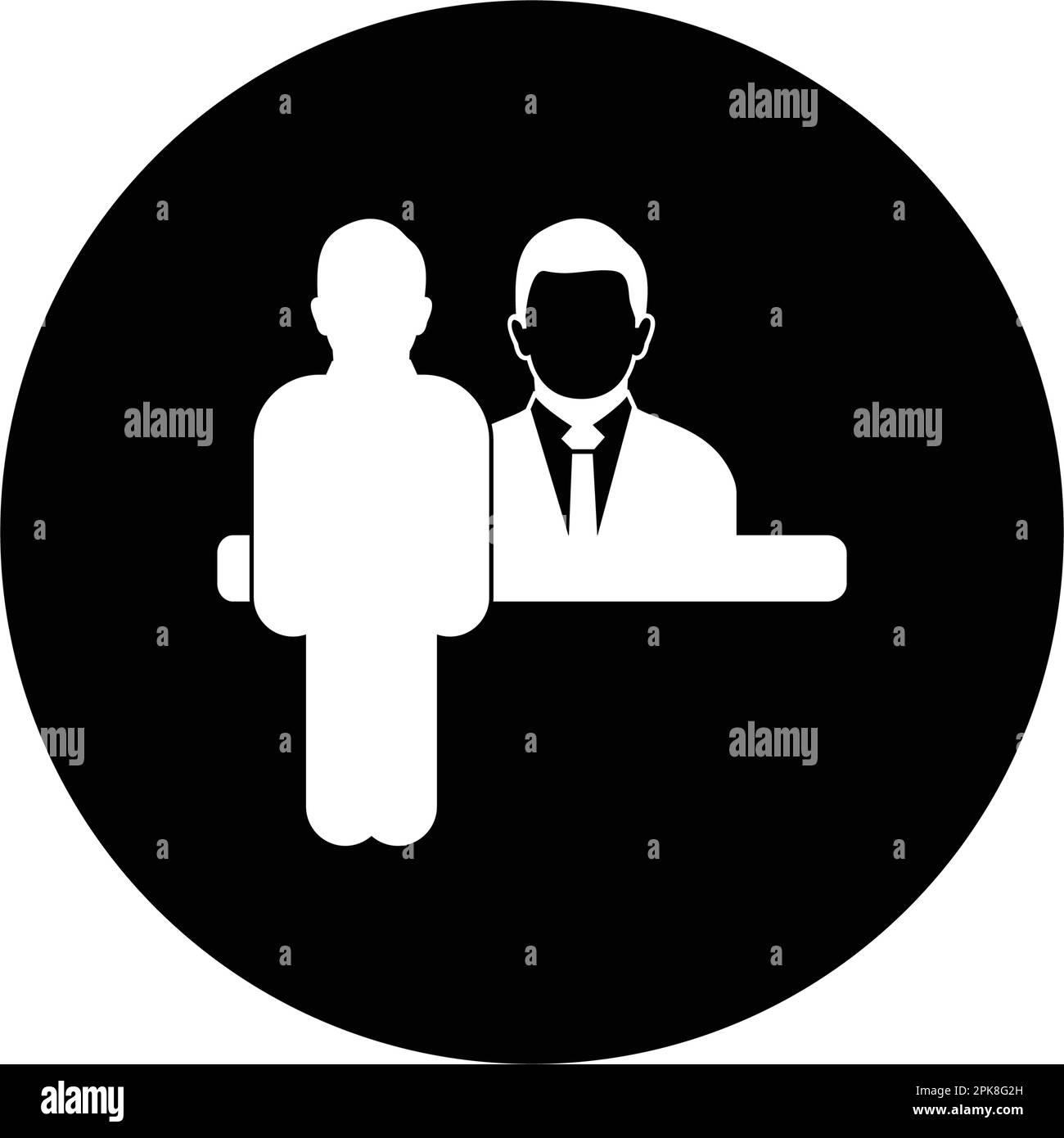 Customer Service Icon. Rounded Button style vector EPS Stock Vector ...