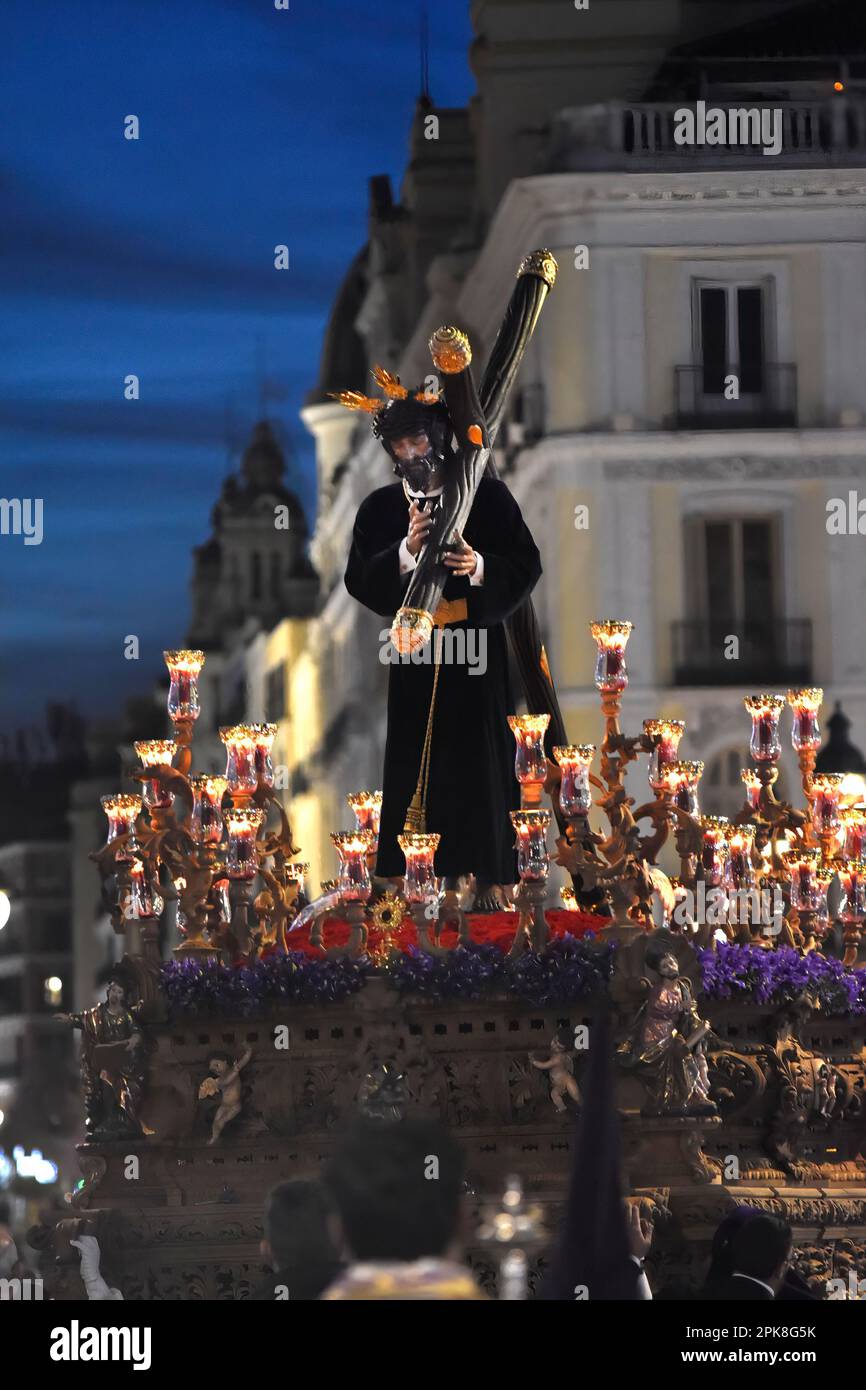 Madrid, Spain. 05th Apr, 2023. An image of Nuestro Padre Jesus de la ...