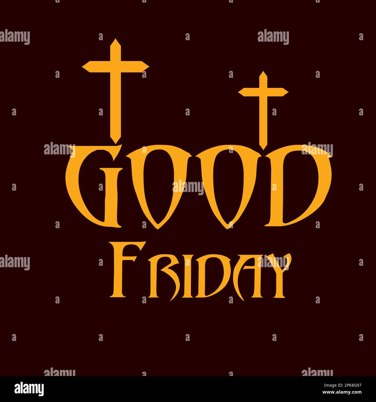 Vector illustration of a Background for Good Friday Stock Photo - Alamy