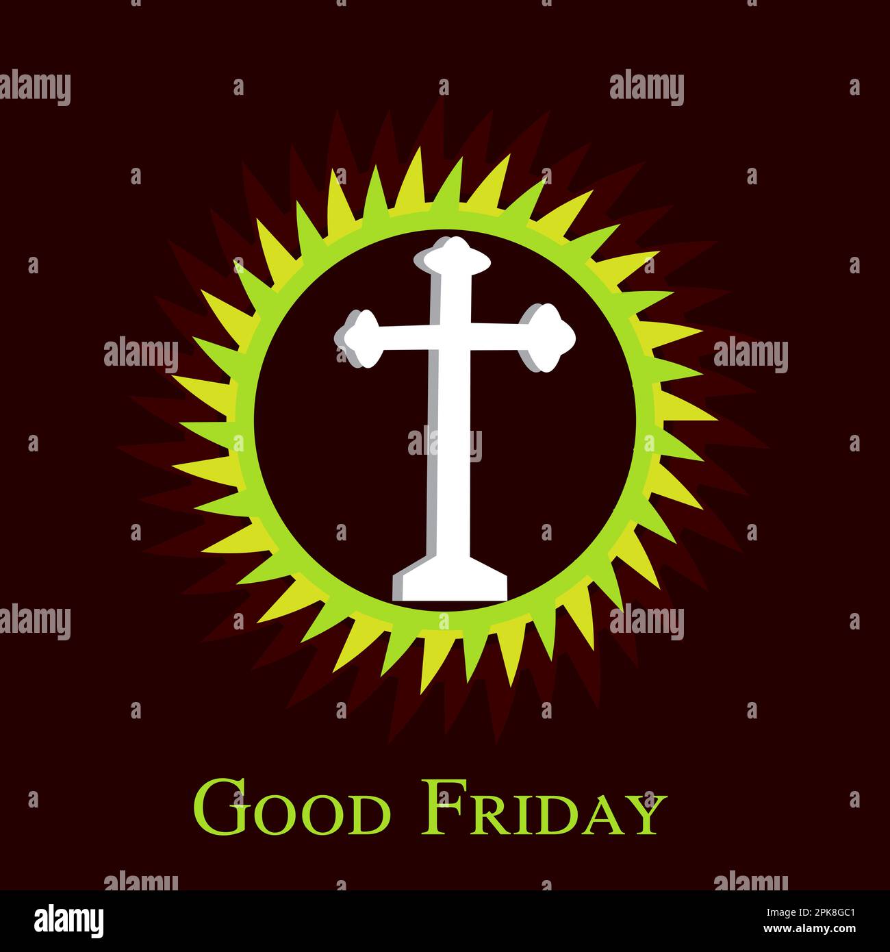 Vector illustration of a Background for Good Friday Stock Photo - Alamy