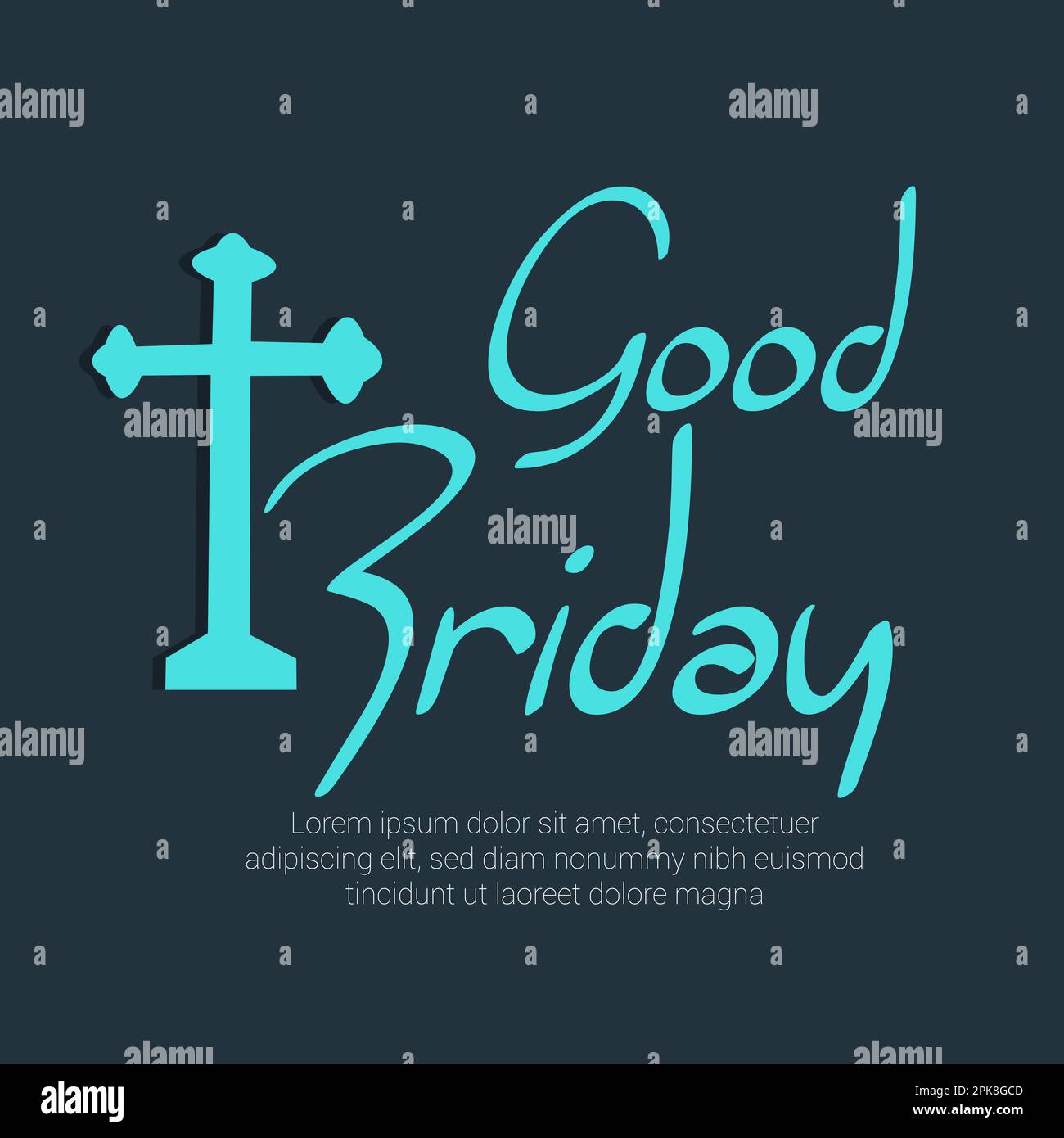 Vector illustration of a Background for Good Friday Stock Photo - Alamy