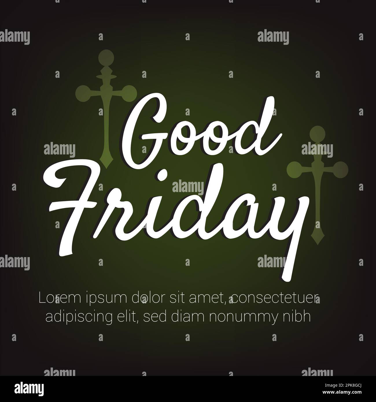 Vector illustration of a Background for Good Friday Stock Photo - Alamy