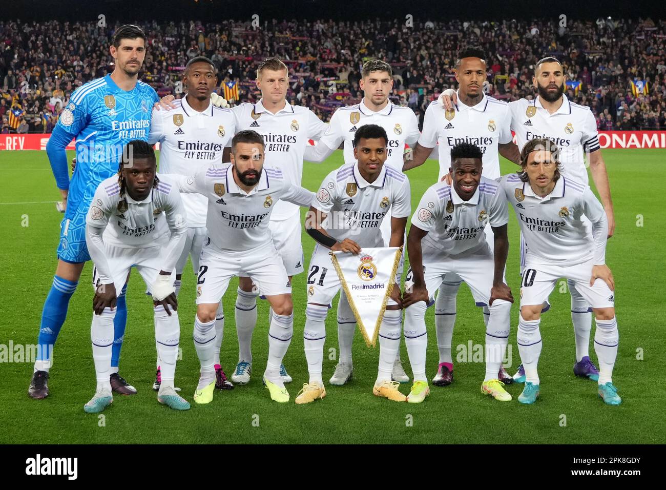 Real Madrid tram group during Copa del Rey match, Semi-Finals, second ...