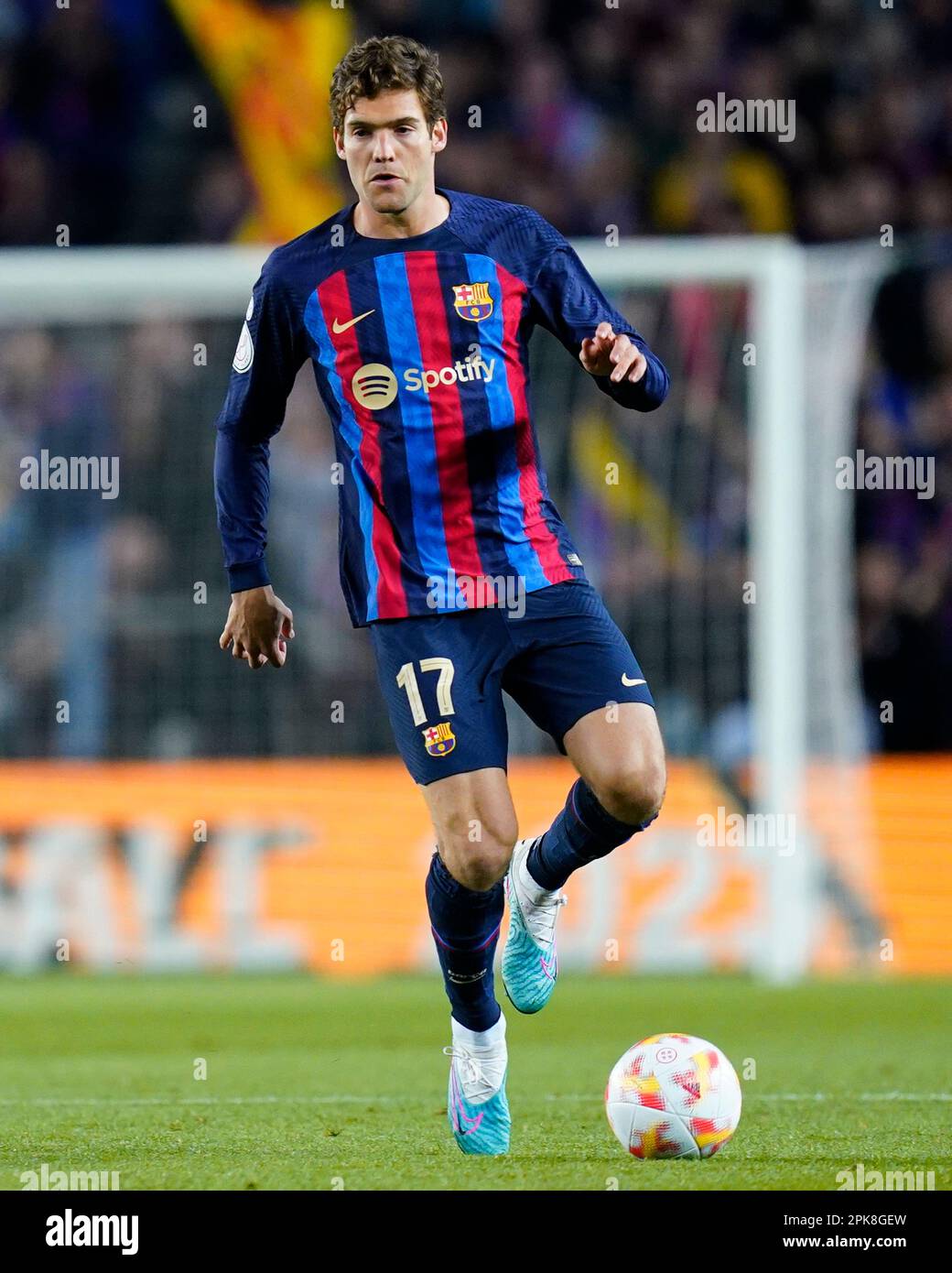 Marcos Alonso of FC Barcelona during Copa del Rey match, Semi-Finals ...