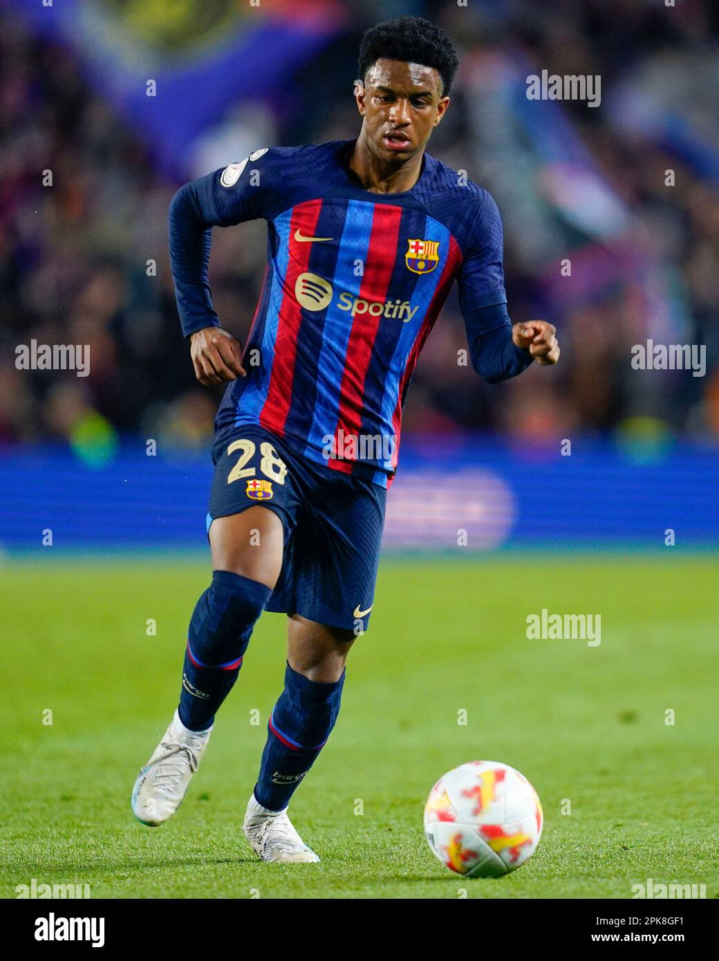 Alejandro Balde of FC Barcelona during Copa del Rey match, Semi-Finals ...