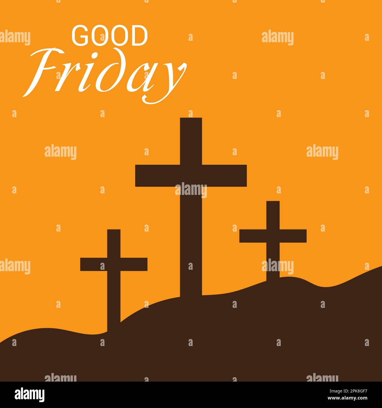 Vector illustration of a Background for Good Friday Stock Photo - Alamy