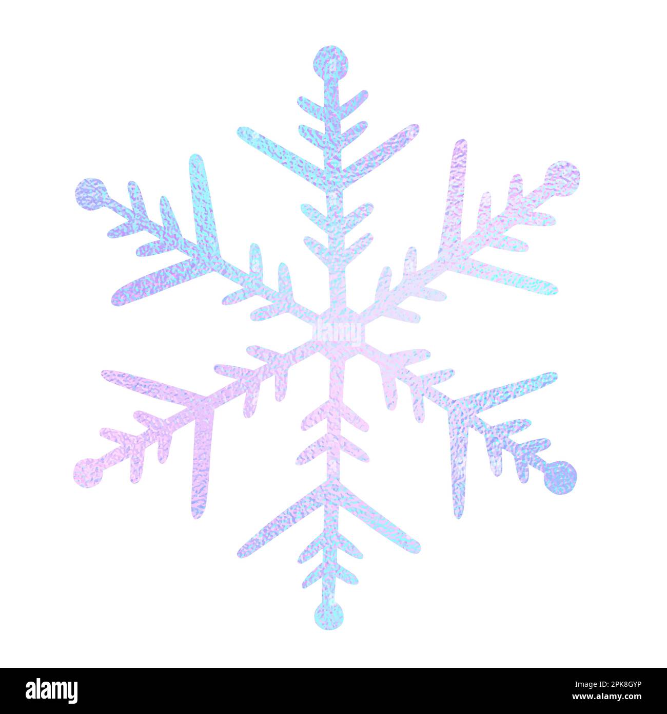 Snowflake in doodle style for design winter print. Hand draw snowflakes ...