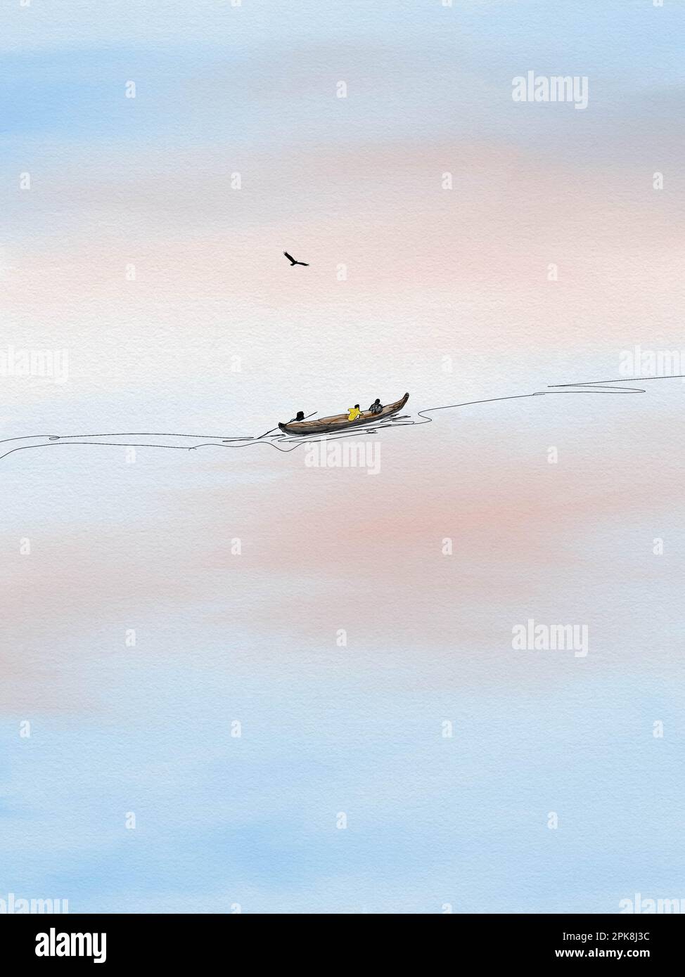 Digital watercolor painting Stock Photo - Alamy