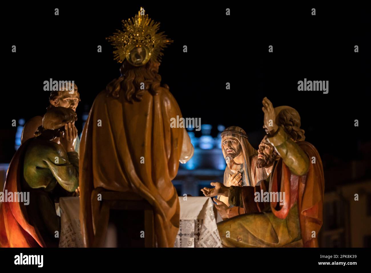 The passage of the Holy Supper during the procession of the Silence on ...