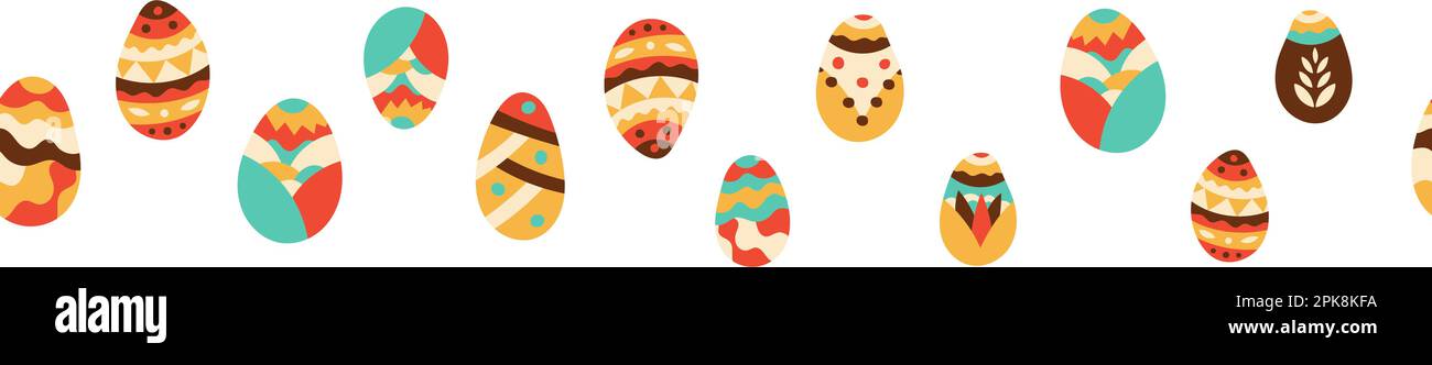 a border of Easter on a isolated background Stock Vector Image & Art ...