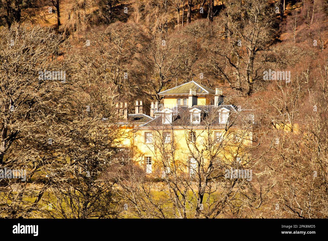 Caledonian Canal at Dochgarroch view of Dochfour House in Spring a ...
