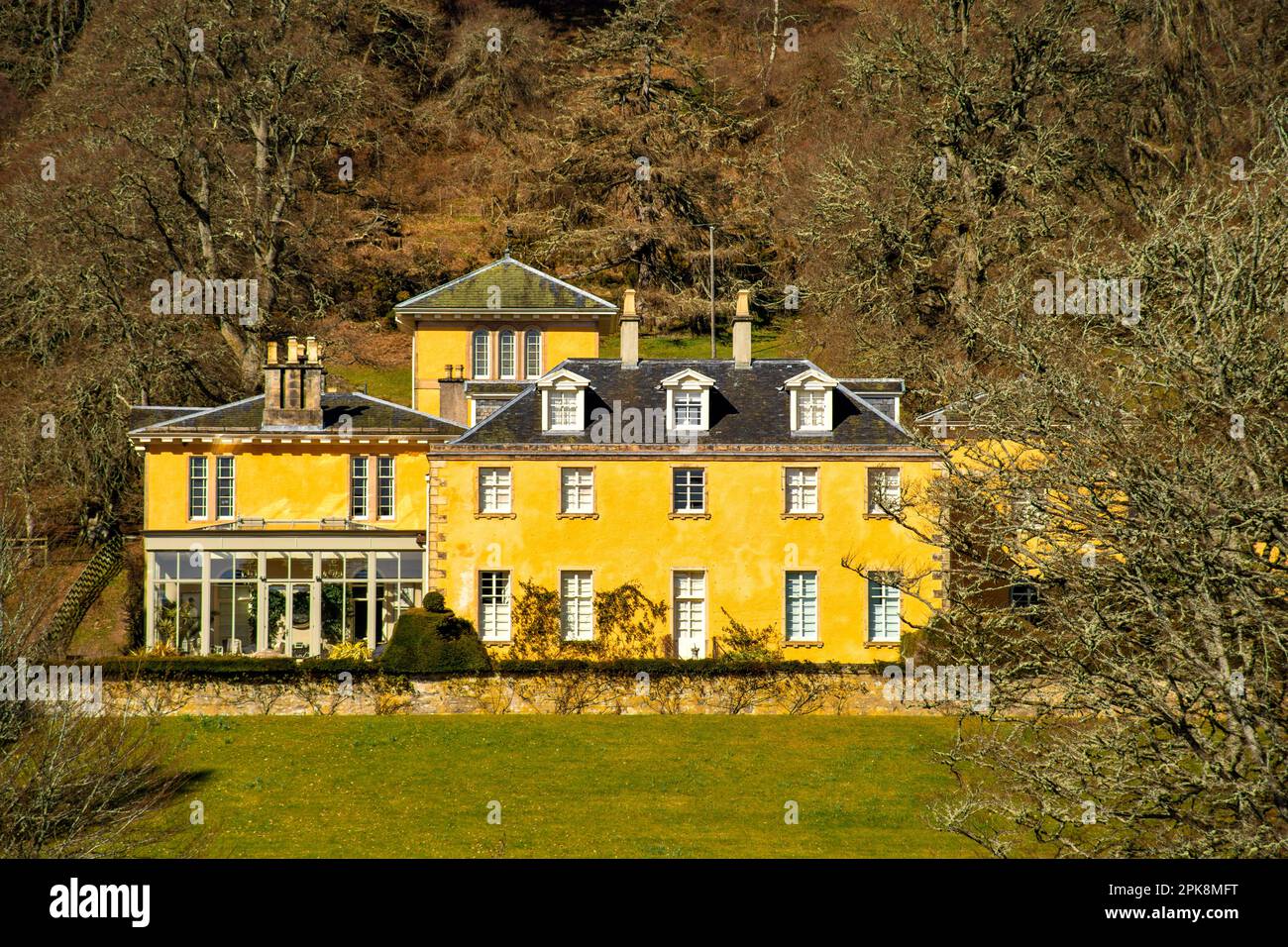 Dochfour House Dochgarroch Inverness yellow Georgian house in the ...