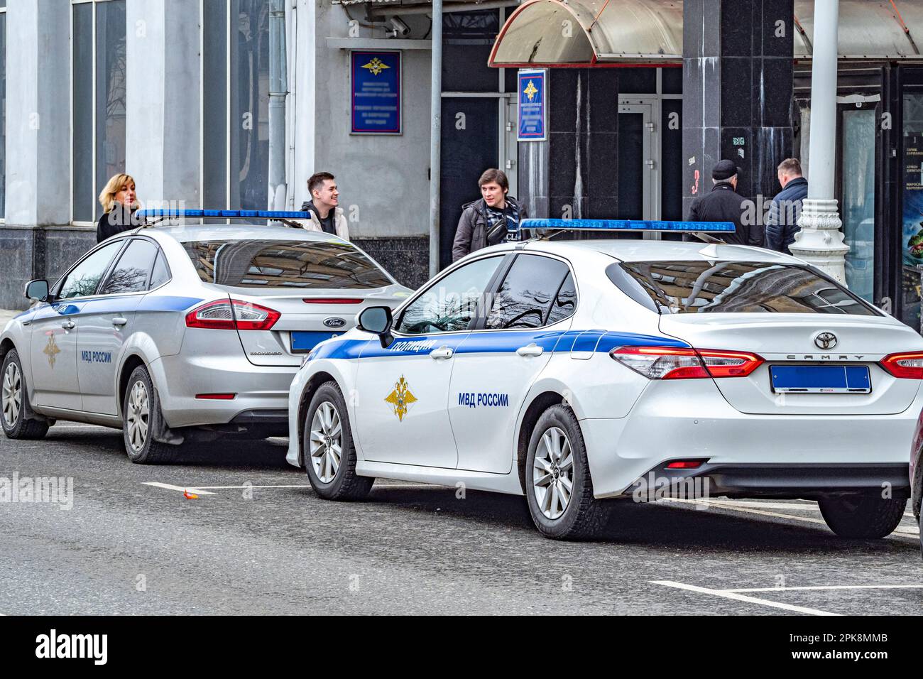 Russia, Moscow. Police cars Stock Photo - Alamy