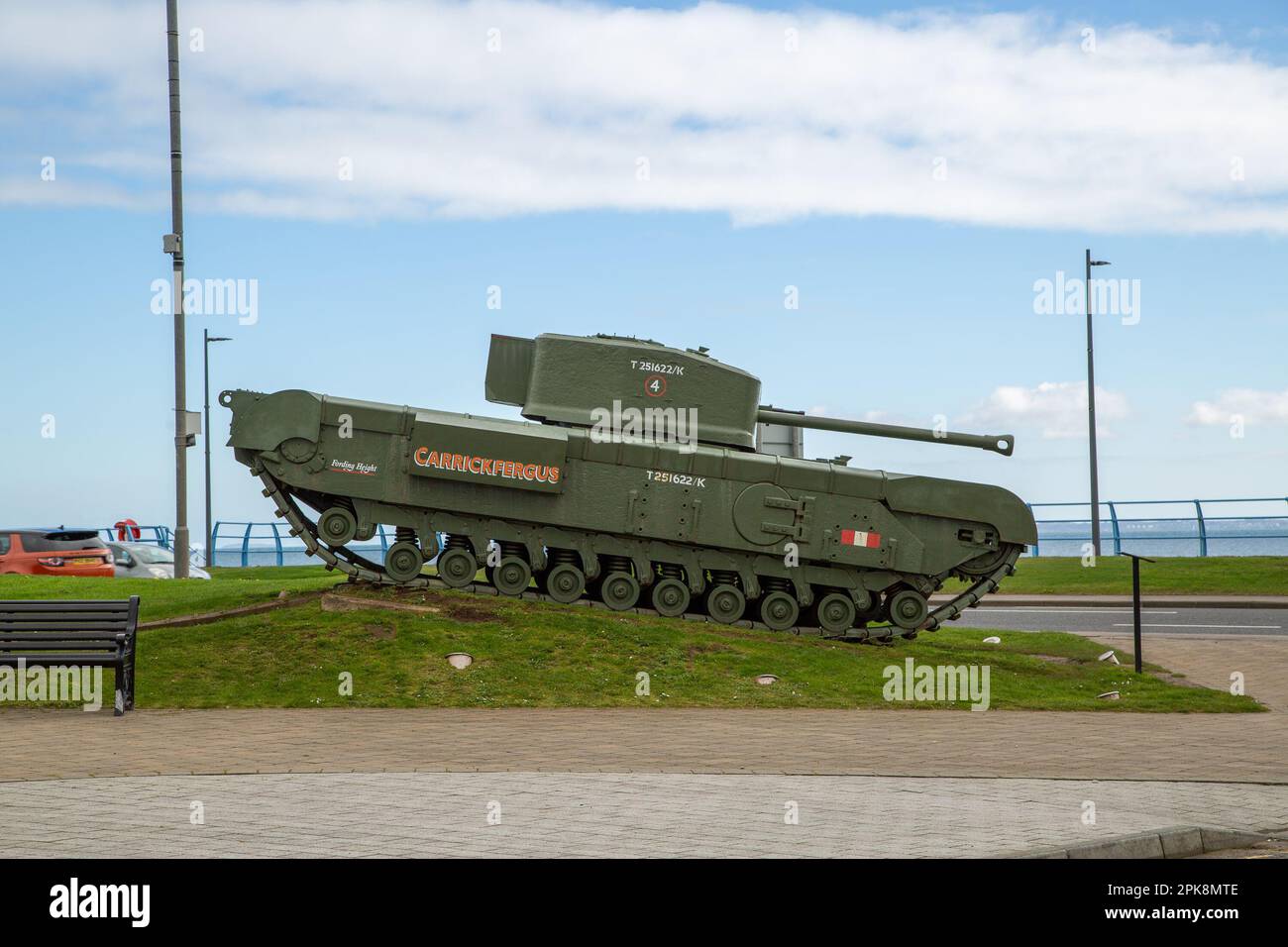 Carrickfergus, Northern Ireland - 2nd April 2023 : Churchill tank at ...