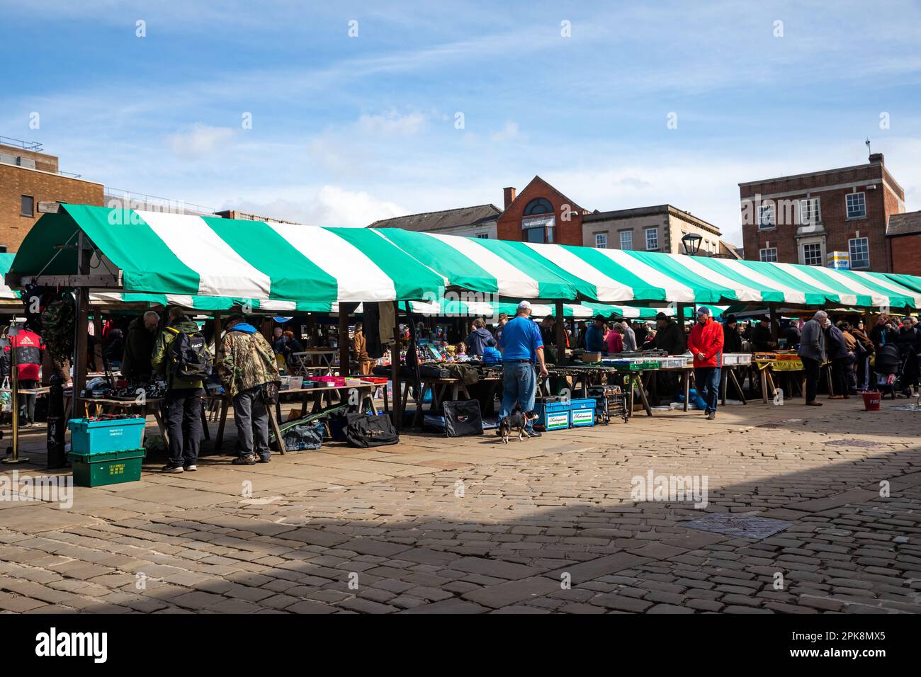Market Square in Chesterfield, Derbyshire Stock Photo - Alamy