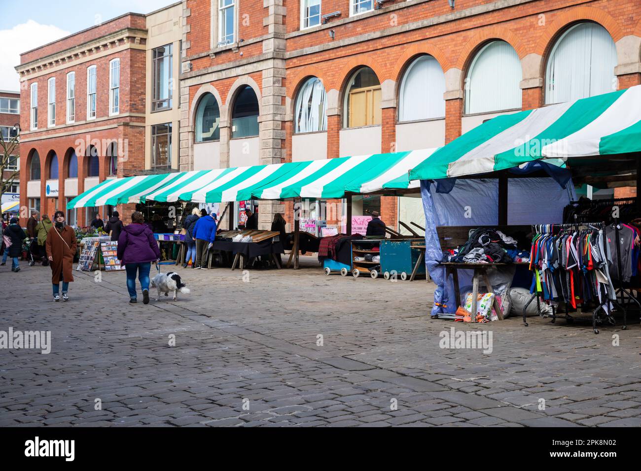 Market Square in Chesterfield, Derbyshire Stock Photo - Alamy