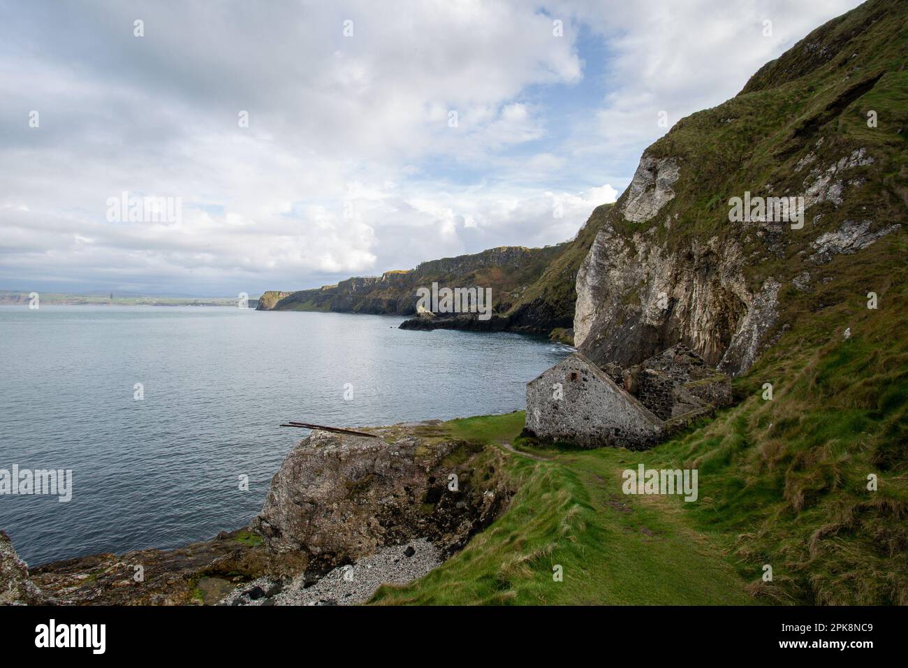 Kinbane Castle, Ballycastle, UK Stock Photo - Alamy