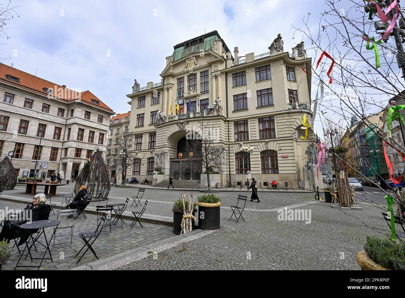 The New City Hall in Prague, Czech Republic, on April 5, 2023. The ...