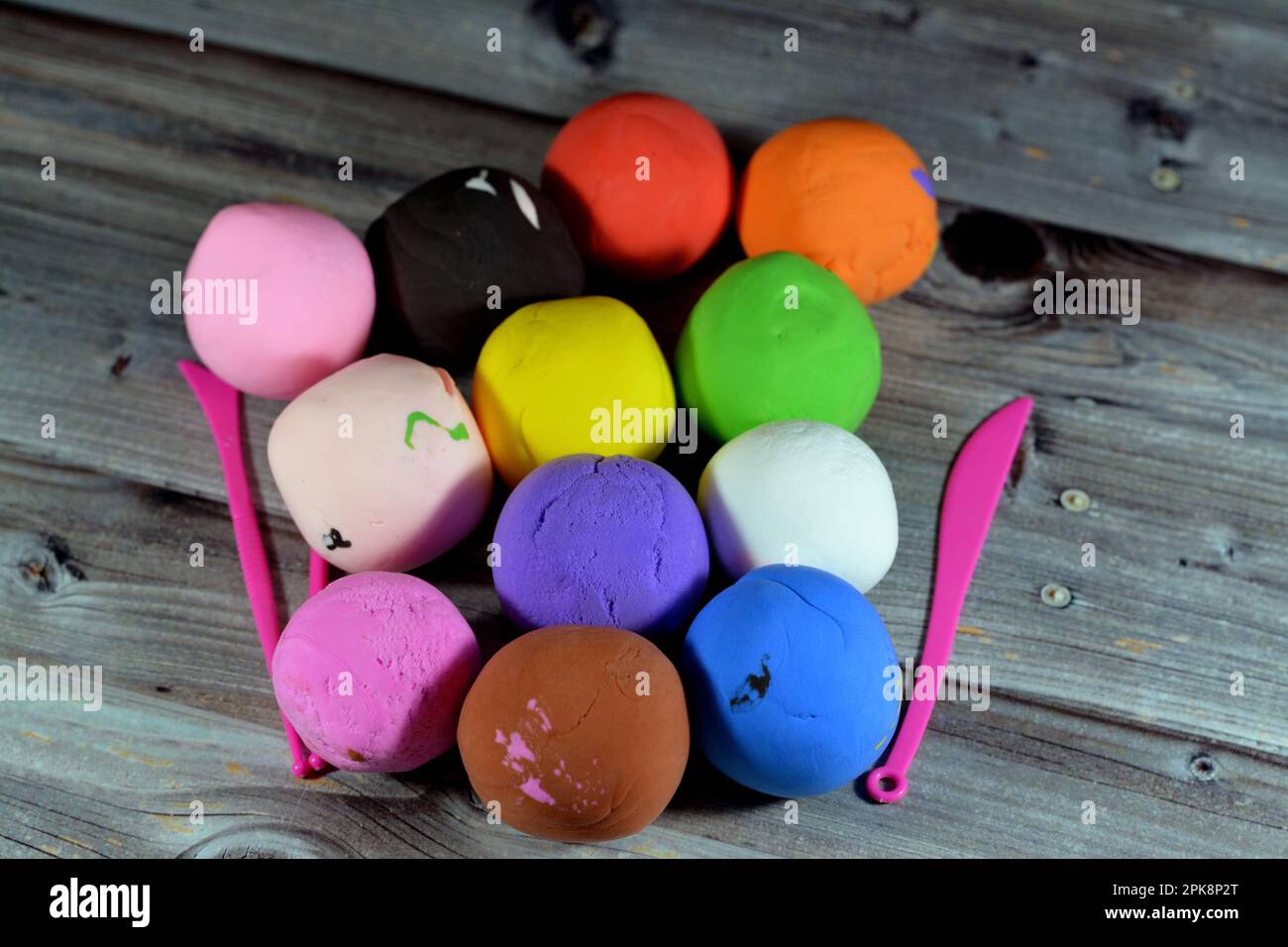 dry air clay modeling fun pieces for children, creative art colorful ...