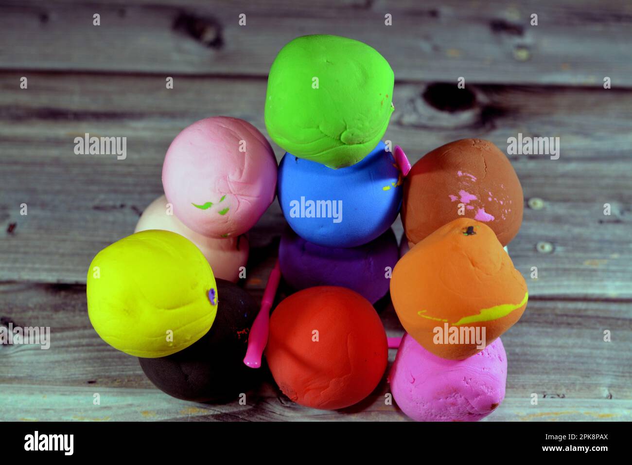 dry air clay modeling fun pieces for children, creative art colorful ...