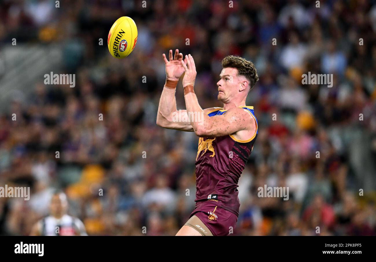 Darragh Joyce of the Lions in action during the AFL Round 4 match ...