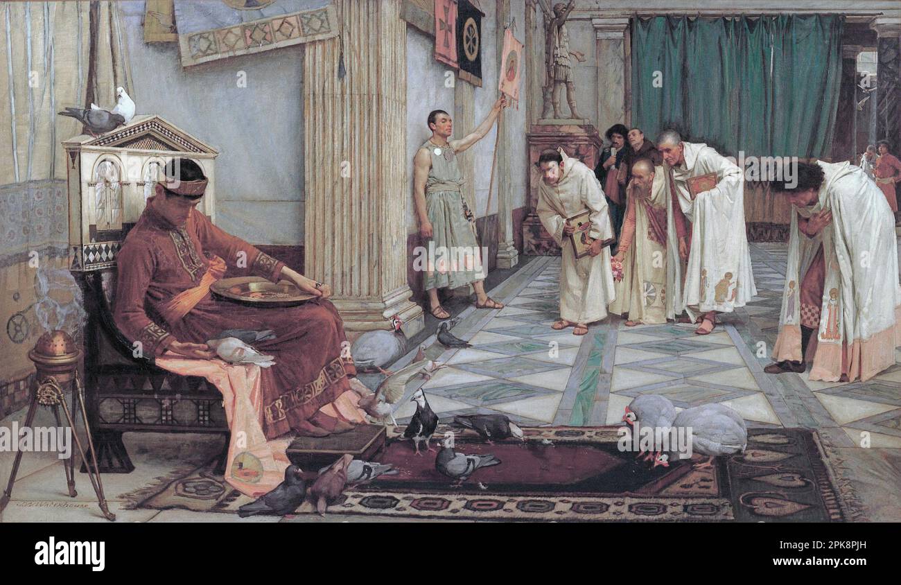 The favourites of the Emperor Honorius circa 1883 by John William ...