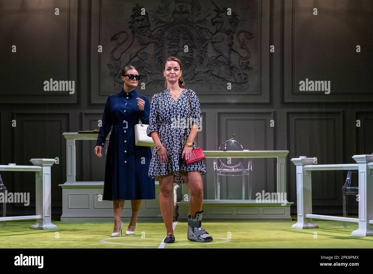 London, UK. 6 April 2023. (L) Lucy May Barker as Rebekah Vardy and ...