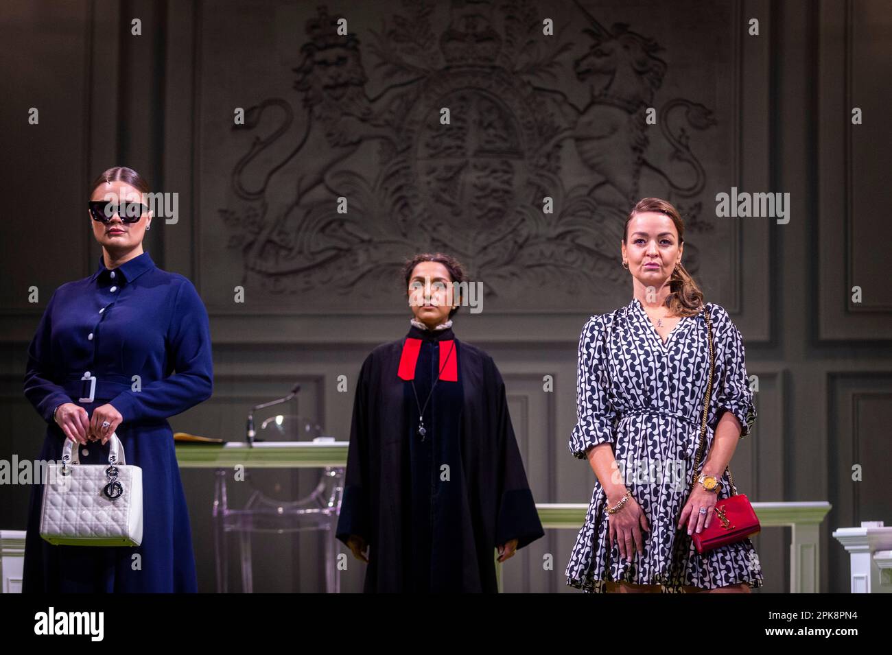 London, UK. 6 April 2023. (L to R) Lucy May Barker as Rebekah Vardy ...