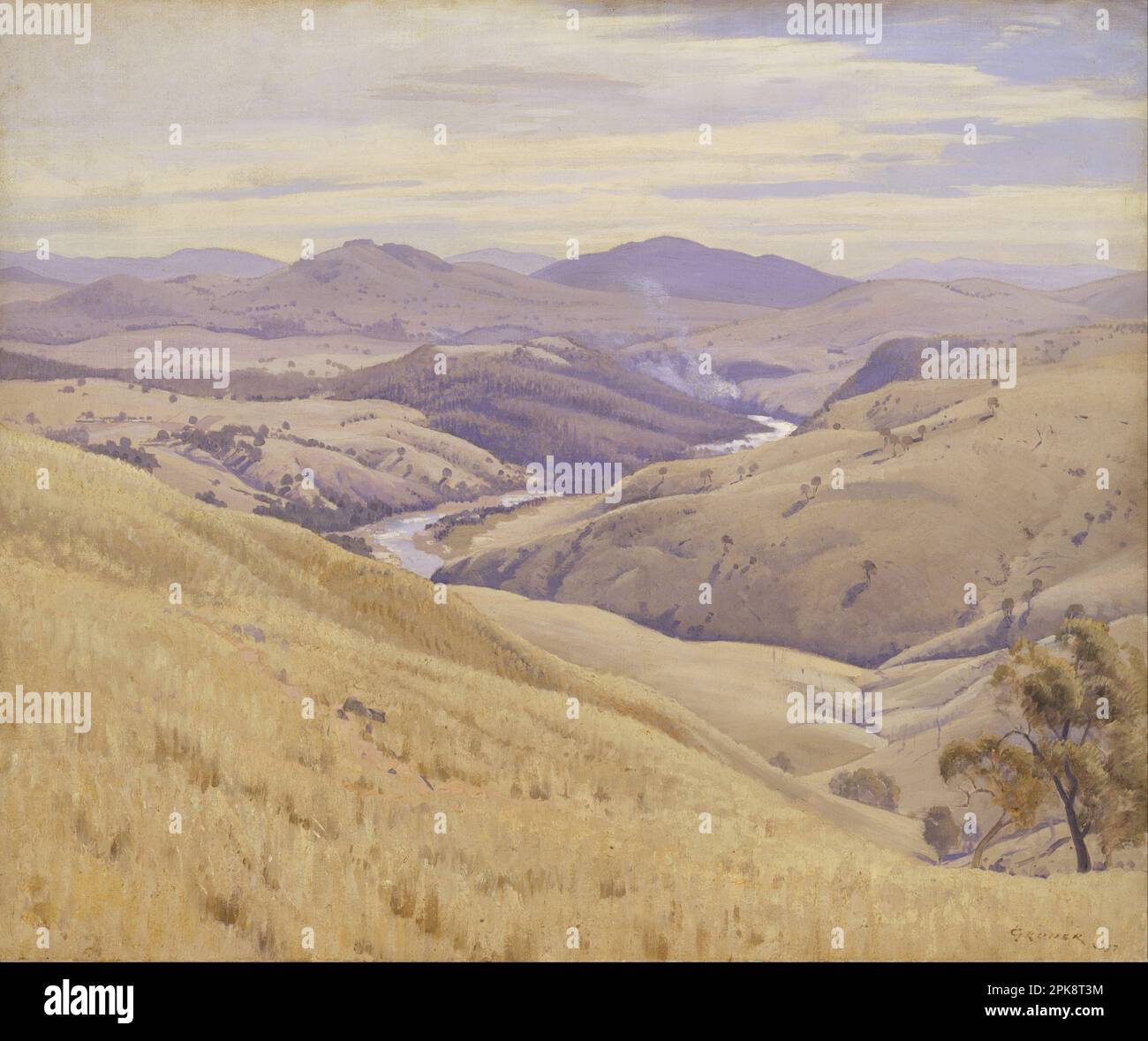 Weetangera, Canberra 1937 by Elioth Gruner Stock Photo - Alamy
