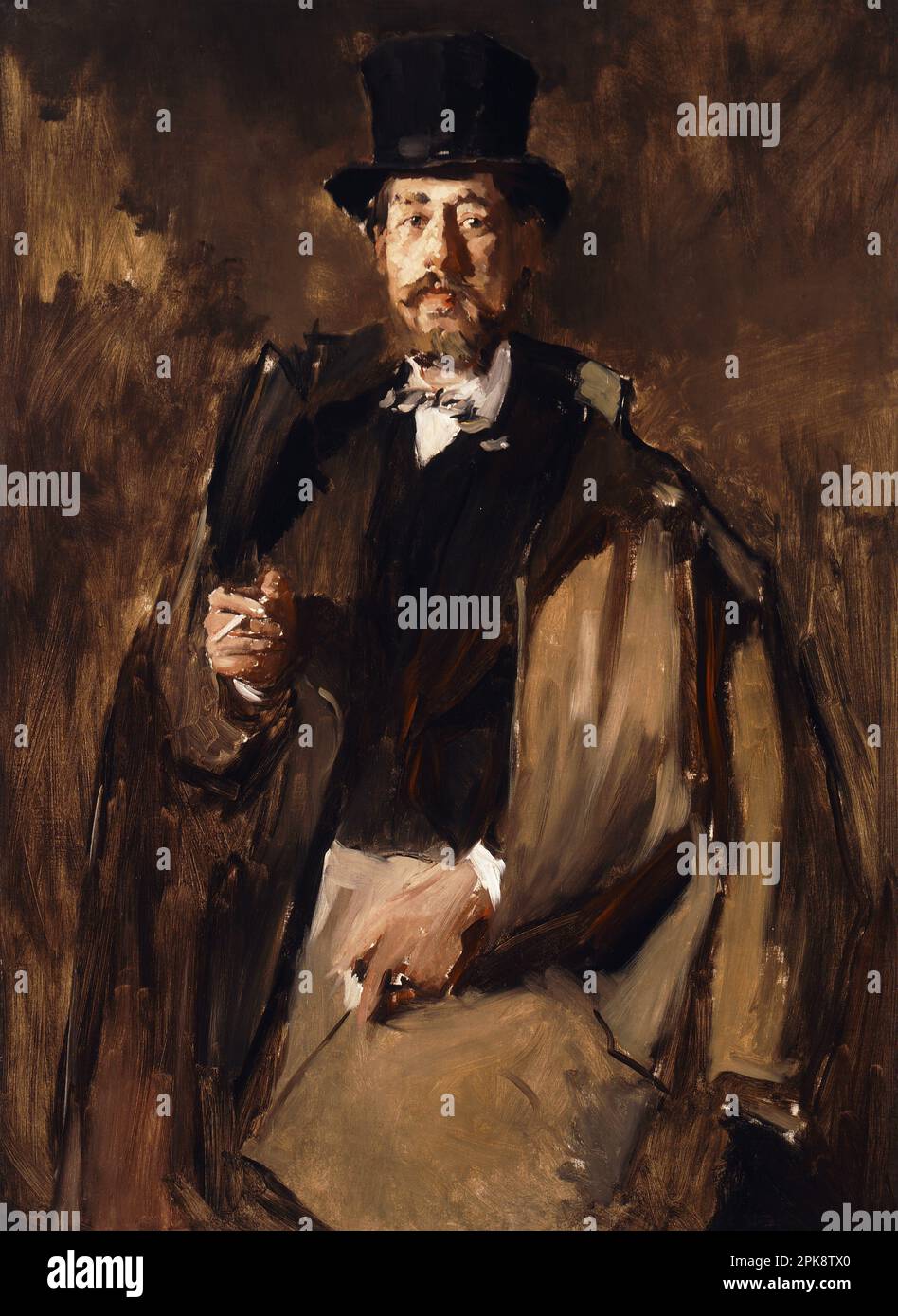 Portrait of Pál Szinyei Merse 1869 by Wilhelm Leibl Stock Photo - Alamy
