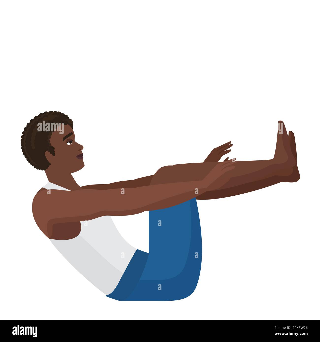 Fitness instructor exercising. Gym workout program, personal coach ...