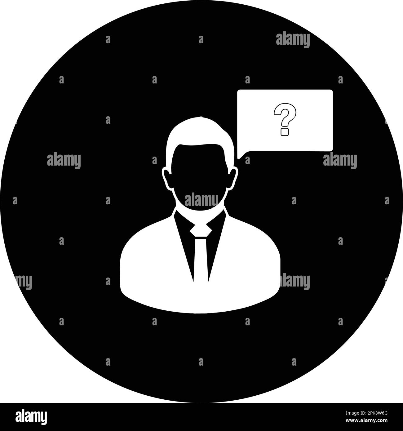 Decision Making Icon. Rounded Button style vector EPS Stock Vector ...